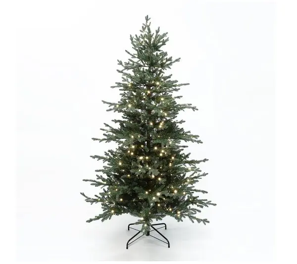 LUXEN HOME Luxenhome 7ft Pre-lit Artificial Fir Christmas Ree With Stand - One-color