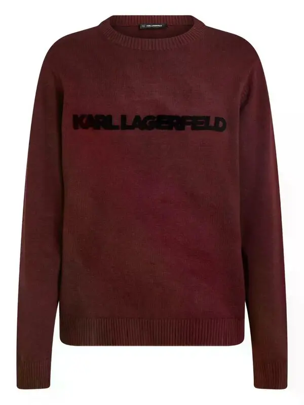Karl Lagerfeld Logo Crew-neck Sweater
