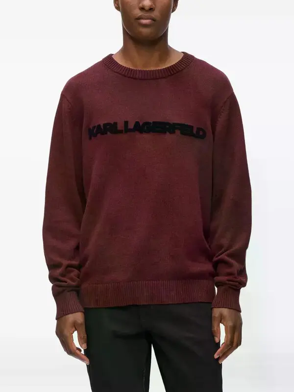 Karl Lagerfeld Logo Crew-neck Sweater