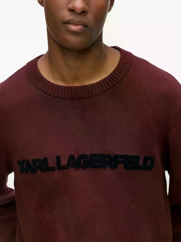 Karl Lagerfeld Logo Crew-neck Sweater