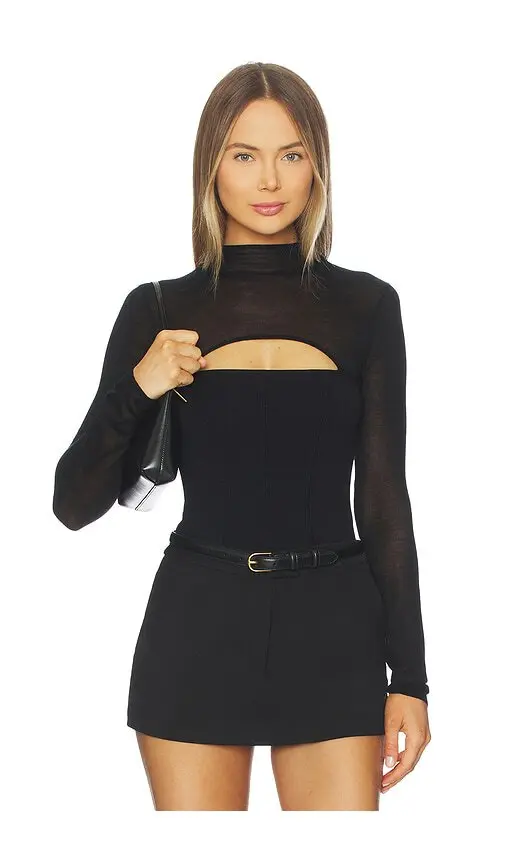 FLEUR DU MAL Kate Bodysuit - Black