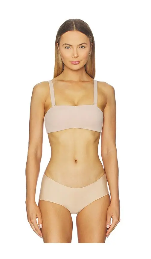 Calvin Klein Adapt Bandeau Strap In Beige - Cedar