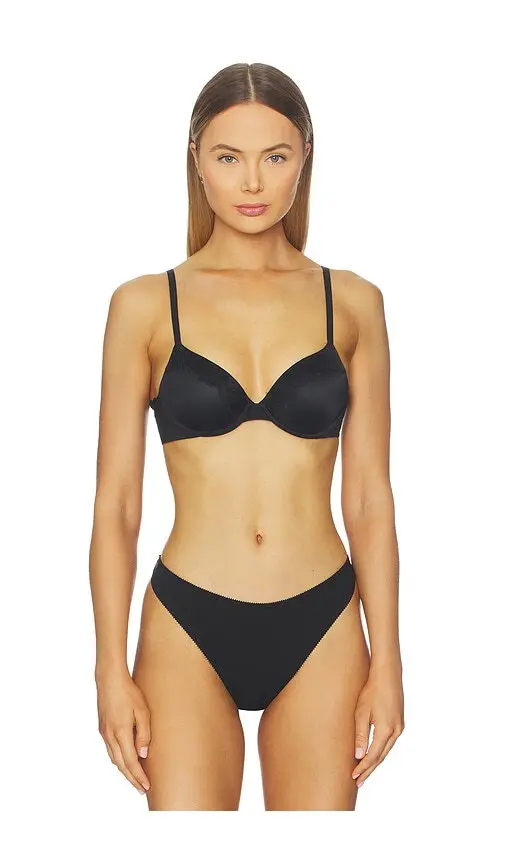 Calvin Klein Lightly Lined Perfect Coverage Bra - Black