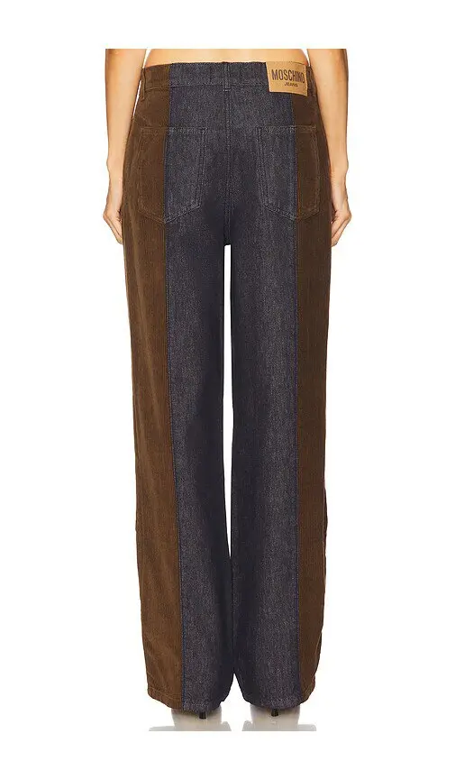 Moschino Mid Rise Straight Leg Jeans