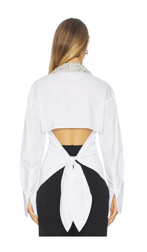 SIMONMILLER Loch Embellished Button Up - Macadamia