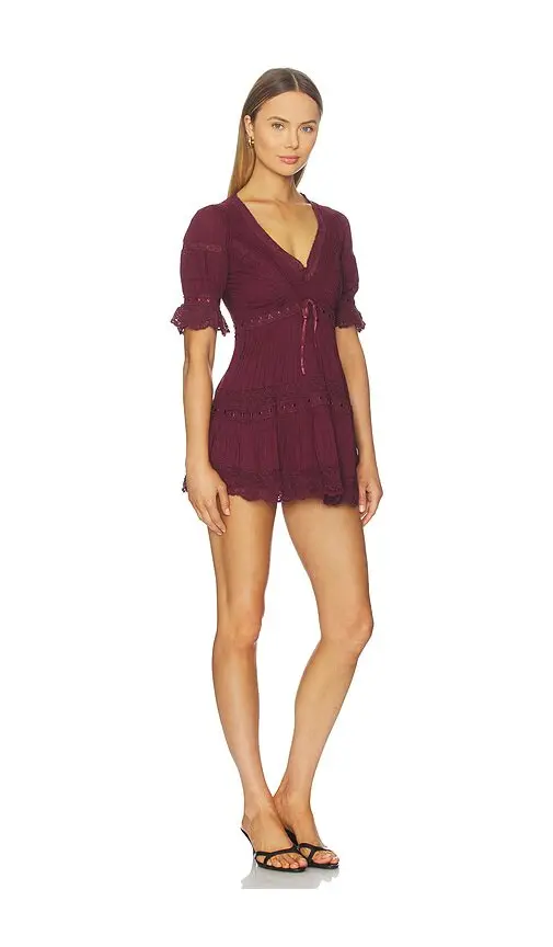 LoveShackFancy Lilias Dress - Spiced Berry