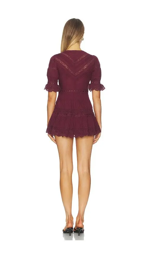 LoveShackFancy Lilias Dress - Spiced Berry