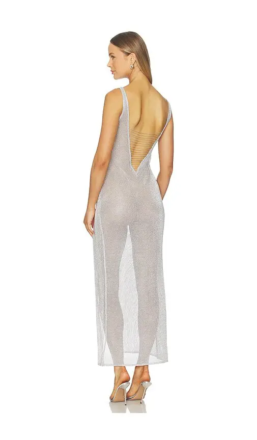 Buy JADED LONDON Lurex Knit Laddered Maxi Dress - Grey At 40% Off |  Editorialist