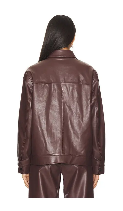 PISTOLA Valerie Faux Leather Bomber Jacket