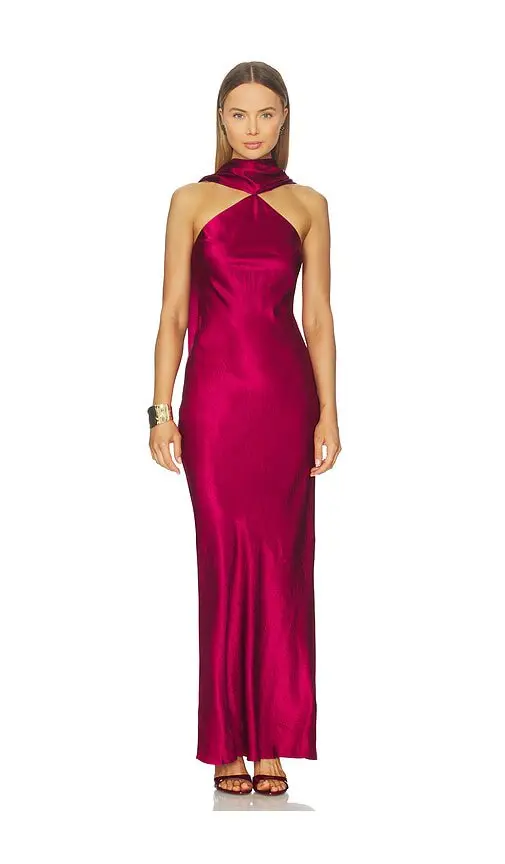 halter top plus size dresses Tie Neck Halter Dress main image 1