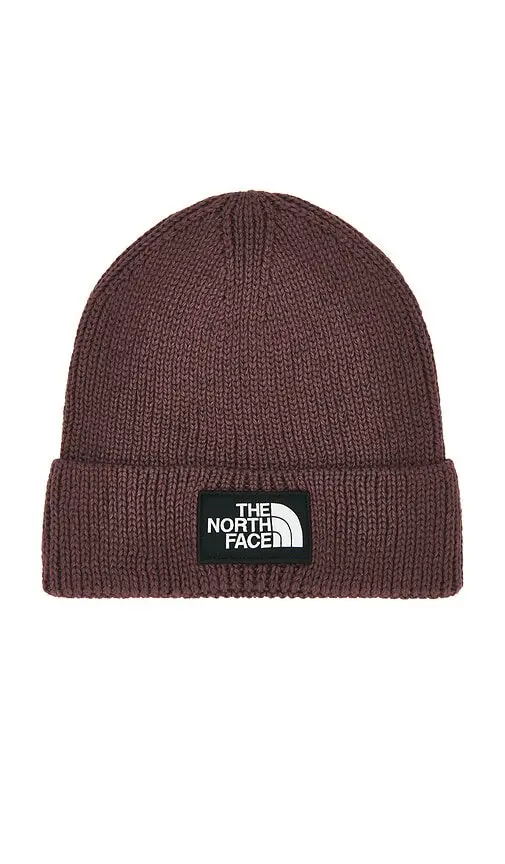 The North Face Logo Box Cuffed Beanie - Tawny Quartz