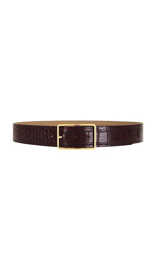 B-low The Belt Milla Croco Belt - Merlot & Gold