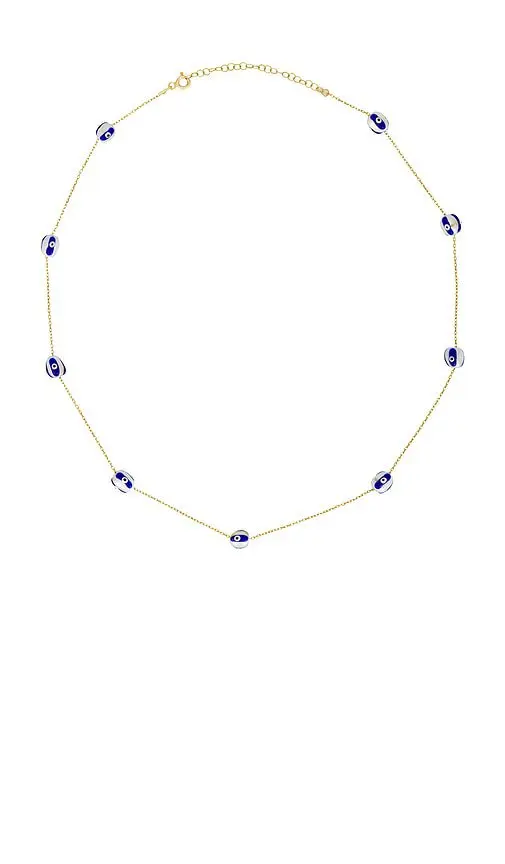 Maison Irem Sandra Necklace - Gold & Blue