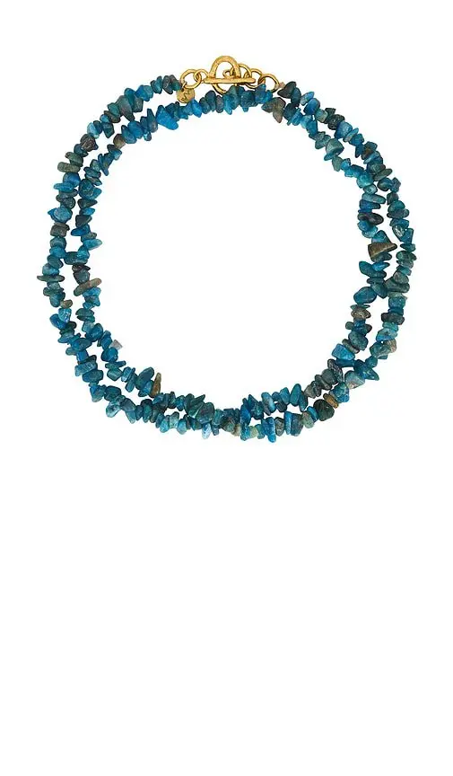 Maison Irem Tropical Waters Apatite Beaded Necklace - Blue