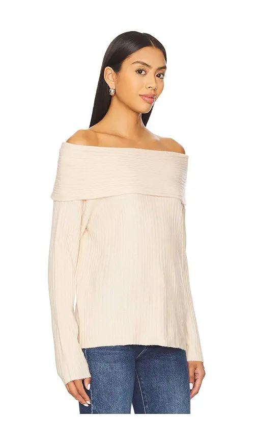 Heartloom Kendra Off-the-shoulder Sweater - Ecru