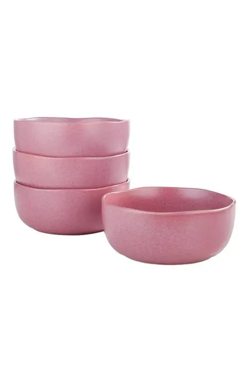 STONE + LAIN Tom Stoneware 4-piece Bowl Set - Pink White