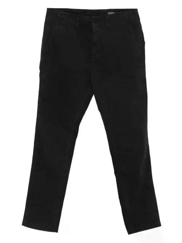 Superdry Stretch-cotton Trousers - Black