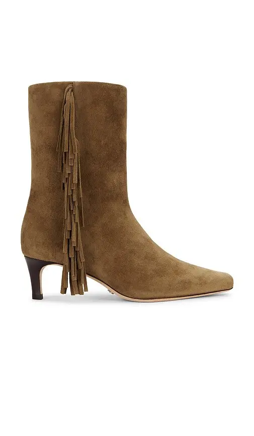 Paige Aya Suede Fringe Ankle Boots