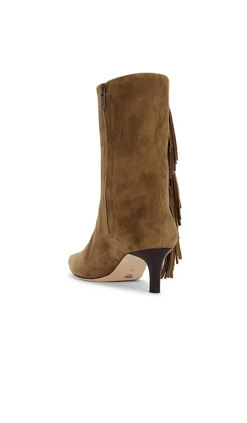 Paige Aya Suede Fringe Ankle Boots