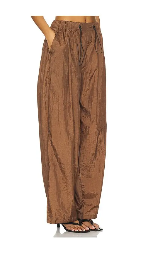 SWF Parachute Draped Wide-leg Pant