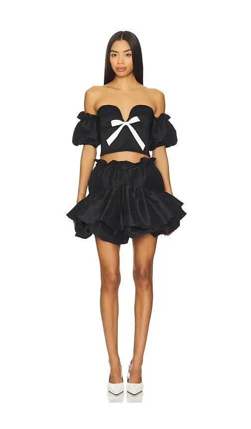 KIKA VARGAS Benazir Top With Bow Detail