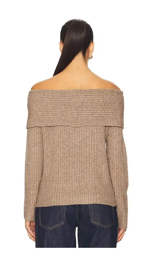 Heartloom Kendra Off-the-shoulder Ribbed Knit Sweater