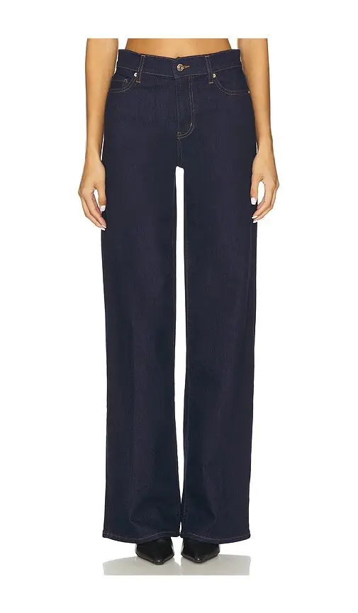 FRAME Le Slim Palazzo Long Jeans