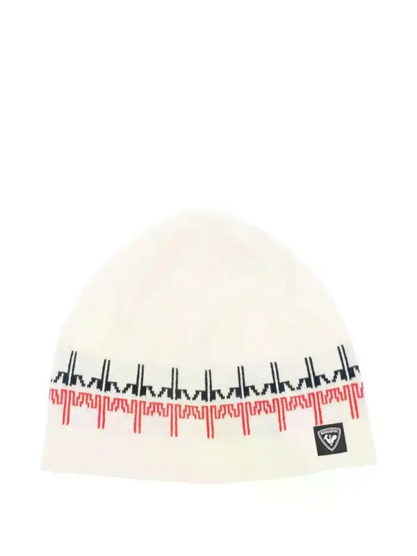 Rossignol Patterned Beanie - White