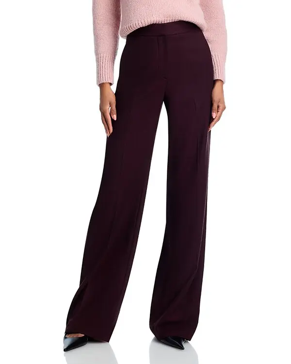Veronica Beard Tonelli Pants - Dark Currant Melange