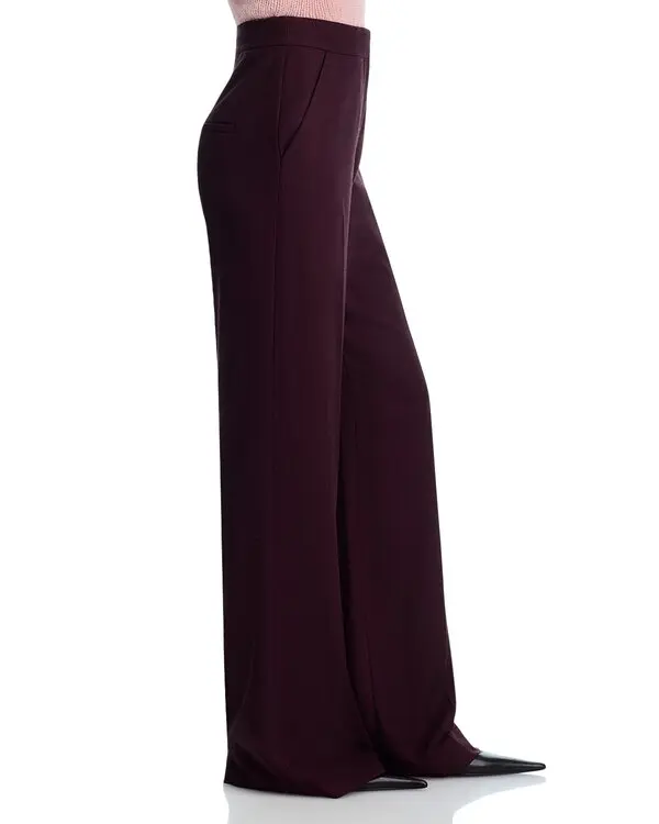 Veronica Beard Tonelli Pants - Dark Currant Melange