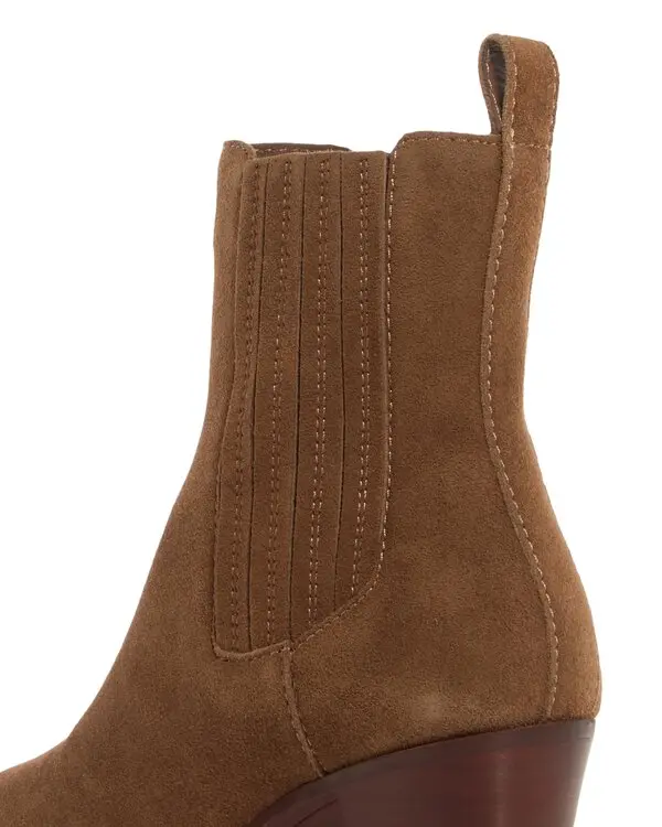 Dolce Vita Bryn Pointed Booties - Brown Suede