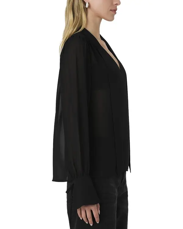 French Connection Eden Tie Neck Blouse
