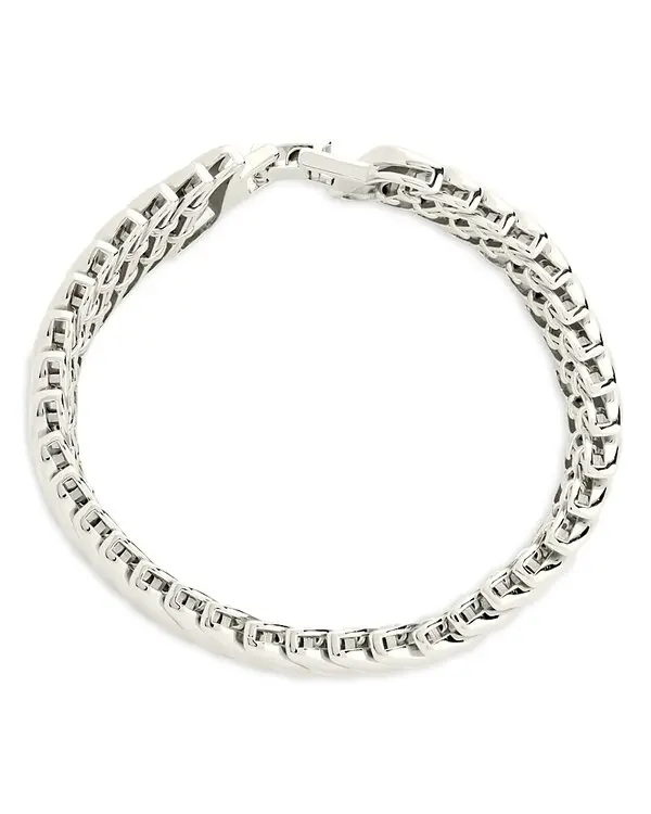Sterling Forever Bethany Ripple Flex Bracelet - Silver