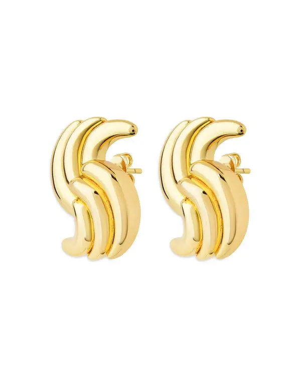 Sterling Forever Leni Twist Stud Earrings