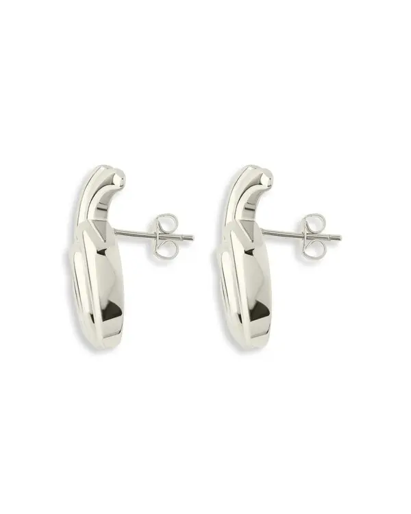 Sterling Forever Leni Twist Stud Earrings - Silver
