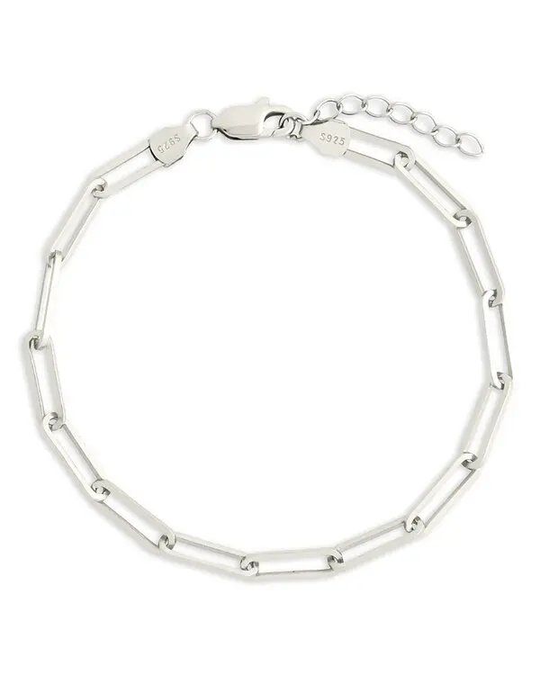 Sterling Forever Bold Paperclip Chain Bracelet - Silver