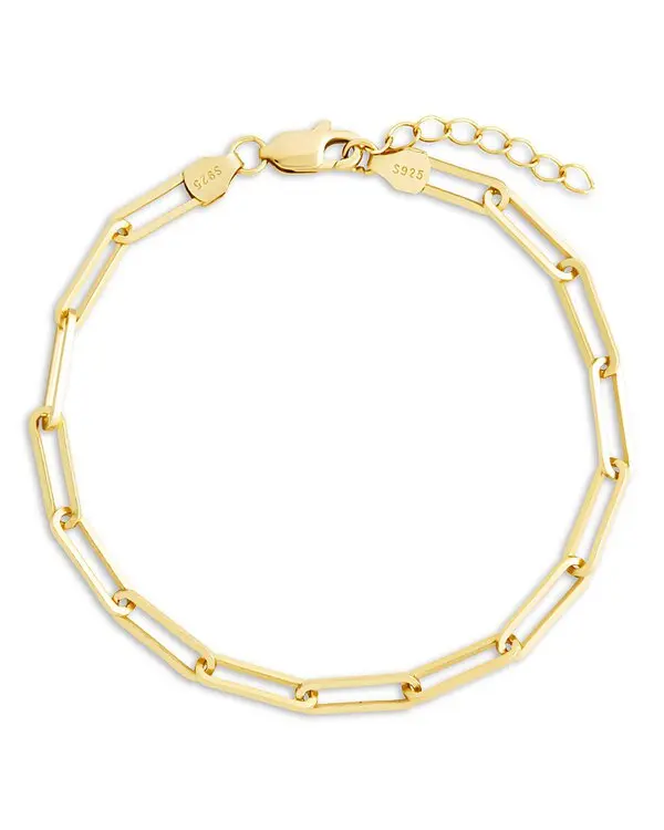 Sterling Forever Bold Paperclip Chain Bracelet - Gold