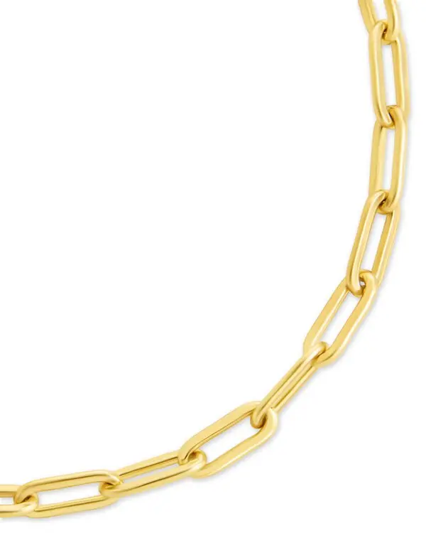 Sterling Forever Dainty Paperclip Chain Bracelet