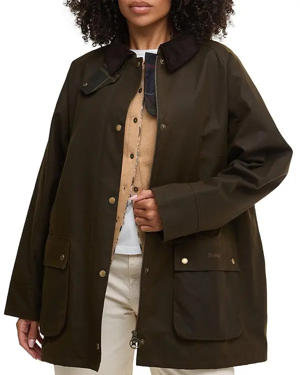 Barbour Acorn Waxed Jacket - Olive