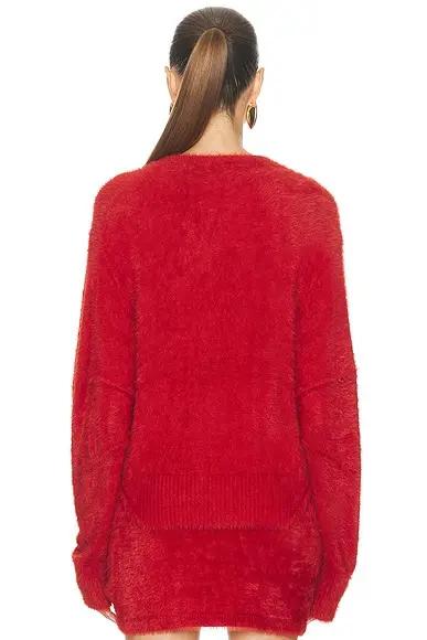 Helmut Lang Eyelash Crewneck Sweater