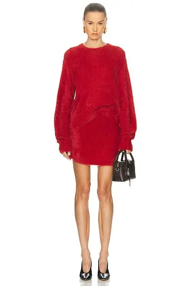 Helmut Lang Eyelash Crewneck Sweater