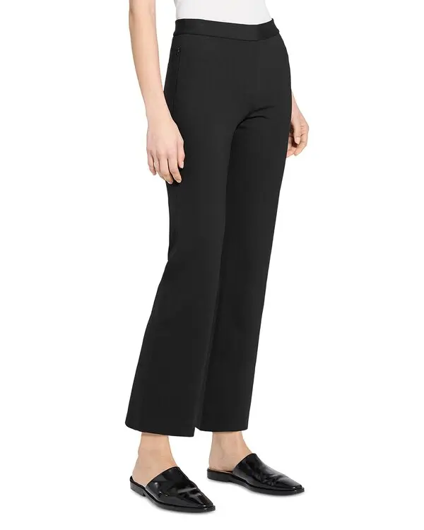 Theory Kick Flare Trousers - Black