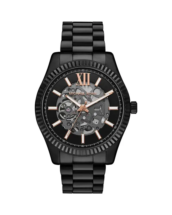 Michael Kors Lexington 45mm Watch - Black/black