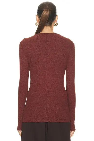 AGOLDE Delphi Slim Tee - Brick