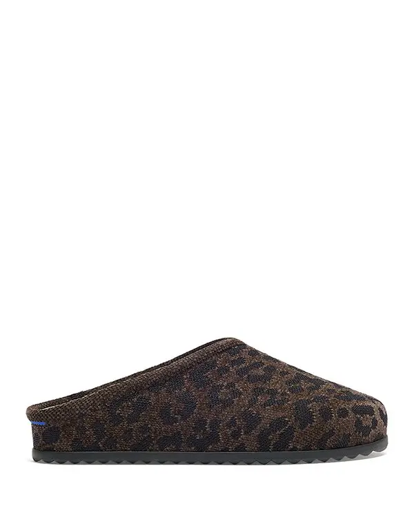 Rothy's Revelvet Casual Clogs - Revelvet Cheetah