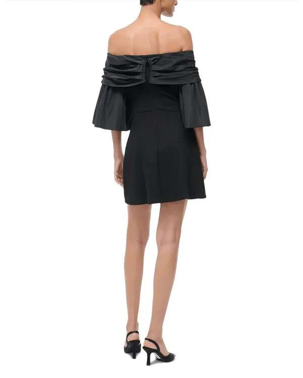 Staud Harper Mini Dress - Black