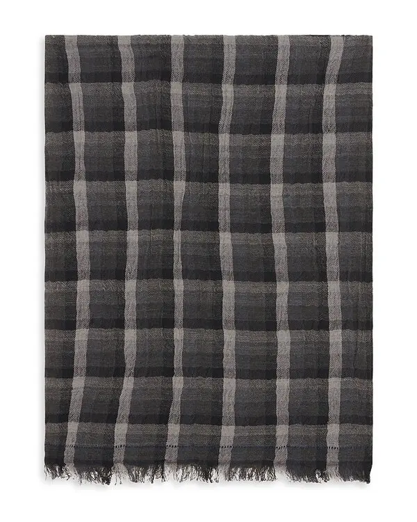 Gerard Darel Rielle Plaid Scarf - Grey
