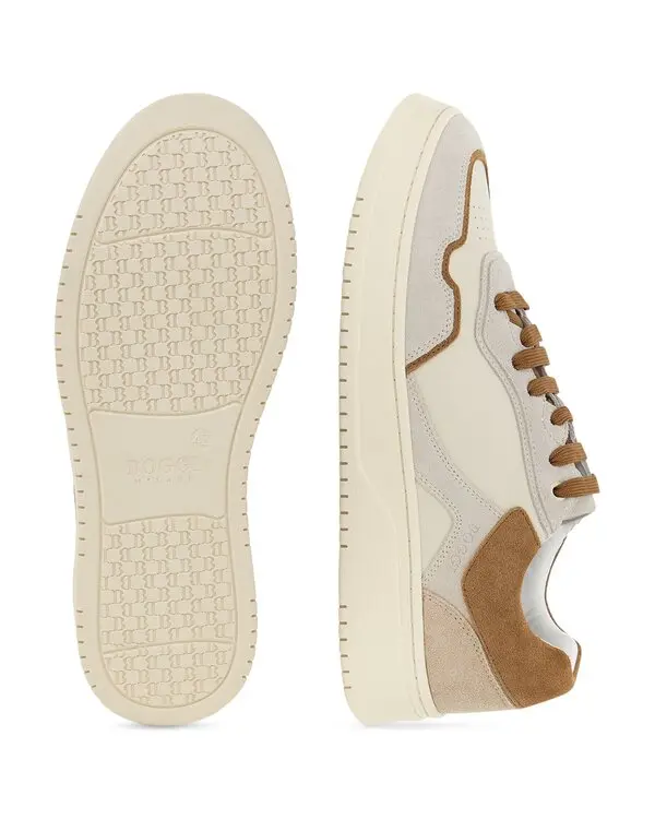 Boggi Milano Journey Leather Mix Trainer Sneakers