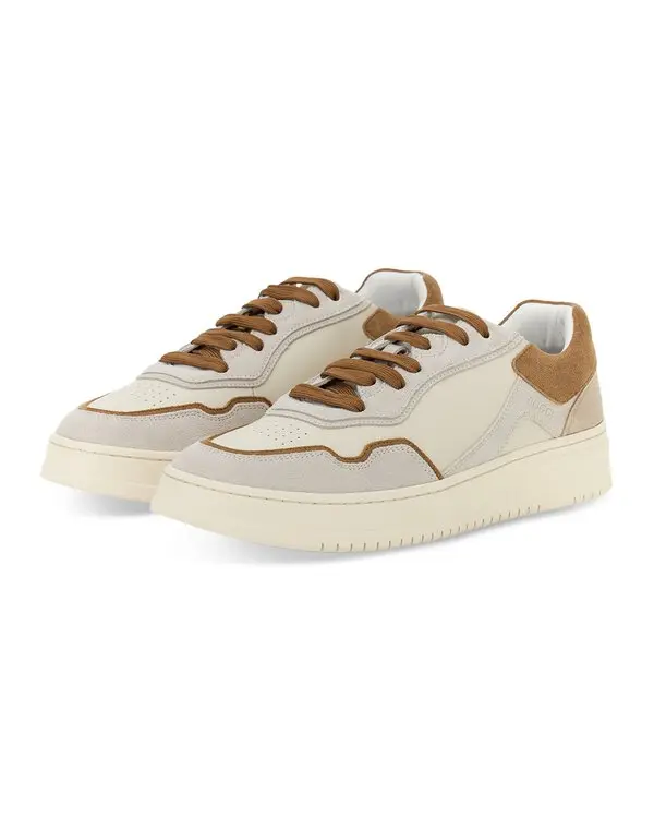 Boggi Milano Journey Leather Mix Trainer Sneakers