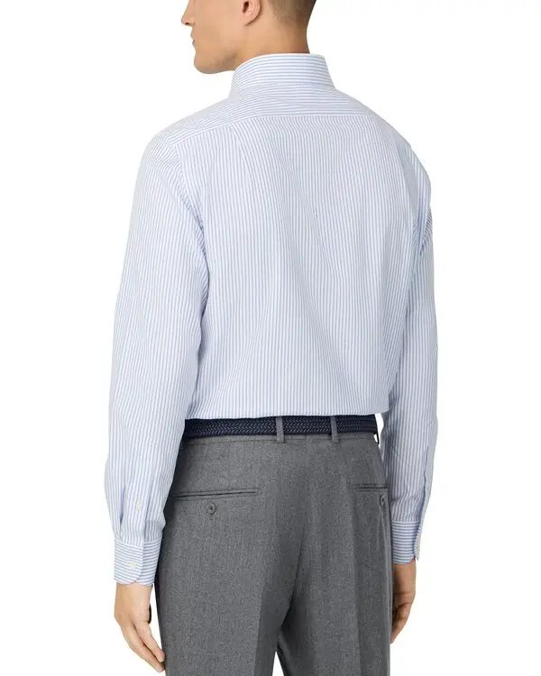 Boggi Milano Dobby Long Sleeve Button Front Shirt